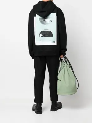OAMC Printed Logo Hoodie - Black