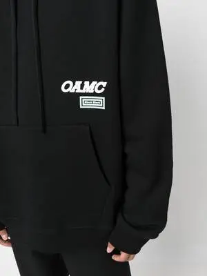 OAMC Printed Logo Hoodie - Black