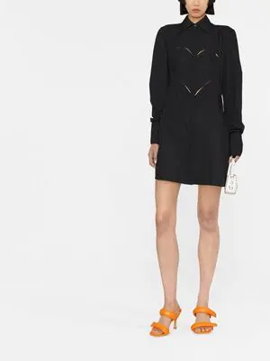 AMBUSH Cut-out Heart Shirtdress