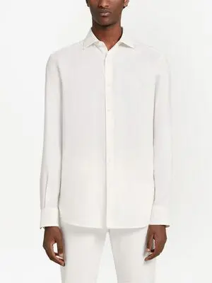 Zegna Cashco Long-sleeve Shirt - White