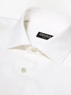 Zegna Cashco Long-sleeve Shirt - White