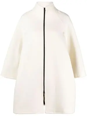 GIANLUCA CAPANNOLO Gianluca Capannolo Zipped High-Neck Felted Coat