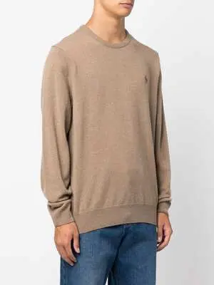 Polo Ralph Lauren Polo Pony-embroidered Wool Jumper - Brown