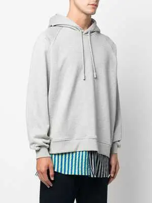 Sunnei Long-sleeve Striped Layered Hoodie