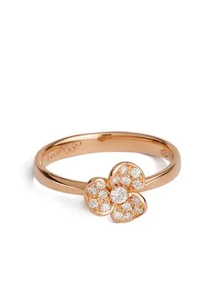 LEO PIZZO 18k Rose Gold Diamond Flora Cocktail Ring - Pink