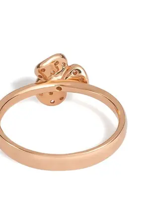 LEO PIZZO 18k Rose Gold Diamond Flora Cocktail Ring - Pink