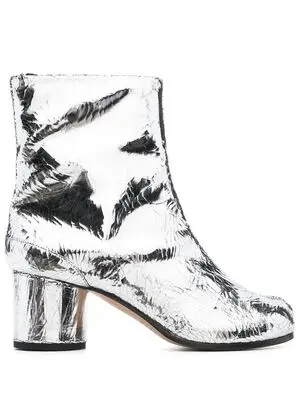 Maison Margiela Silver Tone Booties