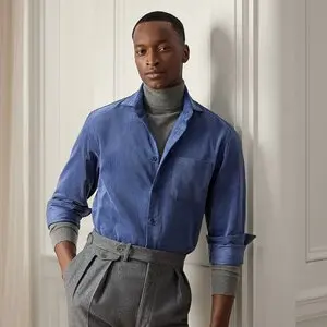 Button Down Outerwear For Men