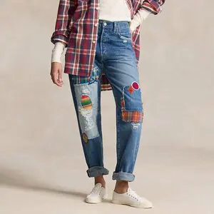 Ralph Lauren High-Rise Relaxed Straight Jean Palu Wash