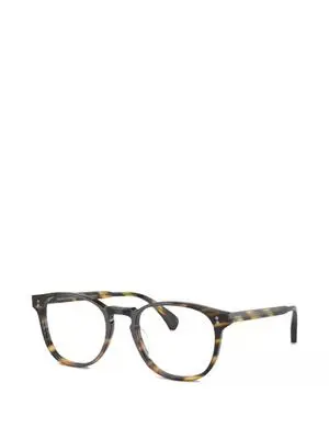 Oliver Spencer Finley Round-frame Eyeglasses - Brown