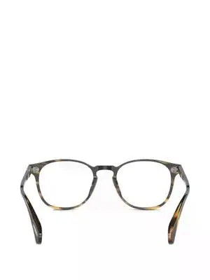 Oliver Spencer Finley Round-frame Eyeglasses - Brown