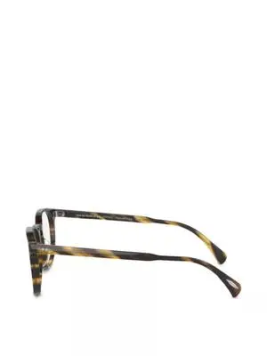 Oliver Spencer Finley Round-frame Eyeglasses - Brown
