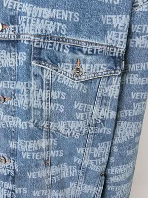 Vetements Logo-print Denim Jacket