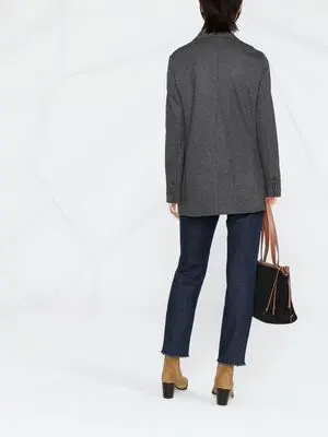 Brunello Cucinelli Single-breasted Cashmere Blazer - Grey