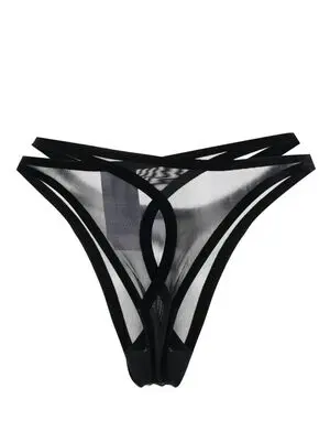 Wolford X Mugler Flock Shaping Thong