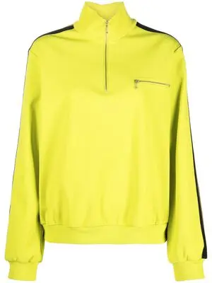 Tory Burch Side-stripe Detail Sweatshirt - Green