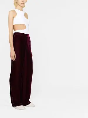 Stella McCartney Wide-leg Velvet Trousers