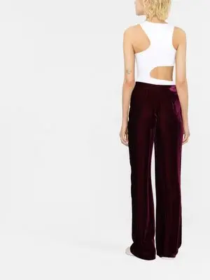 Stella McCartney Wide-leg Velvet Trousers