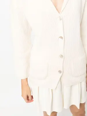 CORTE DI KEL Ribbed Knit Cardigan