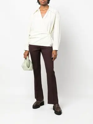 LOW CLASSIC Wool Flared Trousers