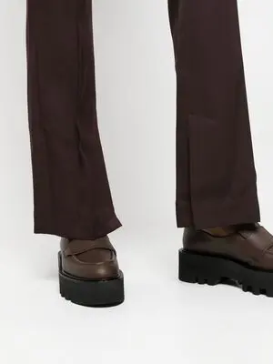 LOW CLASSIC Wool Flared Trousers