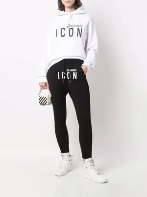 Dsquared2 Icon Cotton Hoodie - White