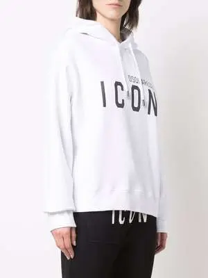 Dsquared2 Icon Cotton Hoodie - White