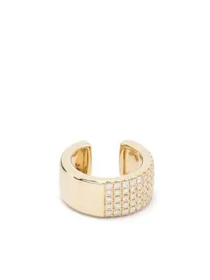 Mizuki 14kt Yellow Diamond Ear Cuff - Gold