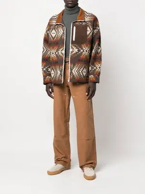 Junya Watanabe Abstract-print Wool Jacket
