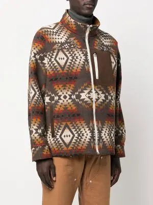 Junya Watanabe Abstract-print Wool Jacket