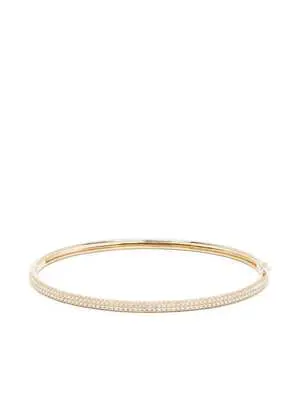 Mizuki 14kt Yellow Diamond Bangle - Gold