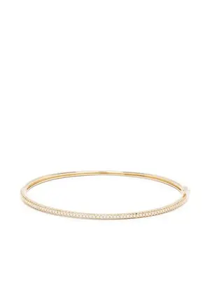 Mizuki 14kt Yellow Diamond Bangle - Gold