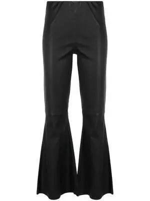 BY MALENE BIRGER Evyline Cropped Leather Trousers