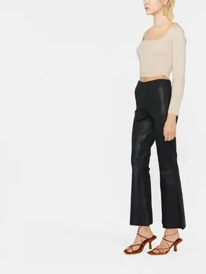 BY MALENE BIRGER Evyline Cropped Leather Trousers