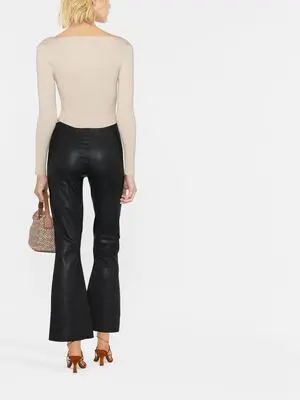 BY MALENE BIRGER Evyline Cropped Leather Trousers