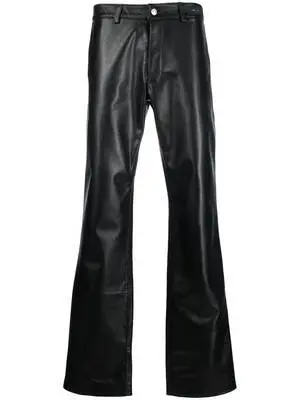 MISBHV Slight-flare Leather Trousers