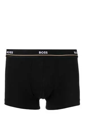 BOSS Logo-print Briefs - Black