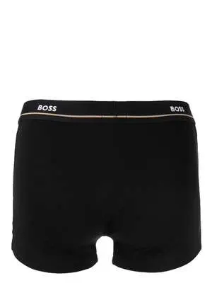 BOSS Logo-print Briefs - Black