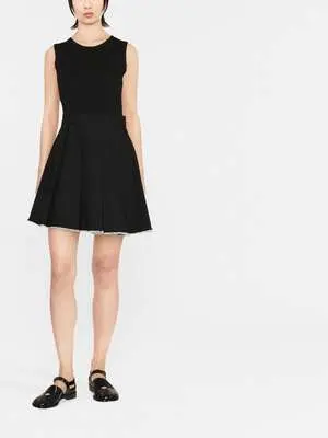 MAISON MARGIELA Round-neck Sleeveless Bodysuit - Black