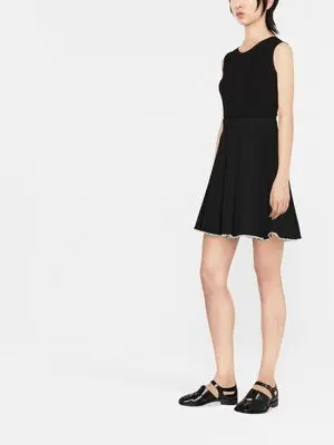 MAISON MARGIELA Round-neck Sleeveless Bodysuit - Black