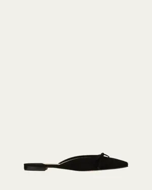 Manolo Blahnik Ballerimu Ballerina Mules - Black