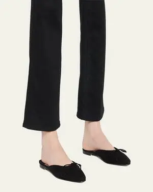 Manolo Blahnik Ballerimu Ballerina Mules - Black