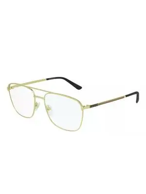 Gucci Pilot-frame Glasses - Gold
