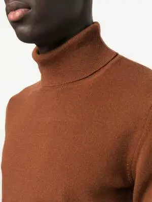 ZANONE Roll-neck Knit Jumper - Brown