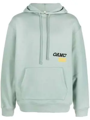 OAMC Graphic Print Hoodie - Green