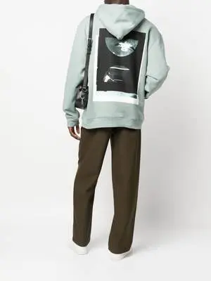 OAMC Graphic Print Hoodie - Green