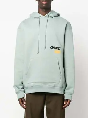 OAMC Graphic Print Hoodie - Green