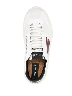 PURAAI Logo-patch Panelled Sneakers - White