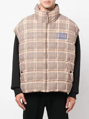 LIBERAL YOUTH MINISTRY Appliqué-lettering Gilet