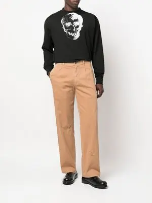 Palm Angels Ripped-detail Trousers